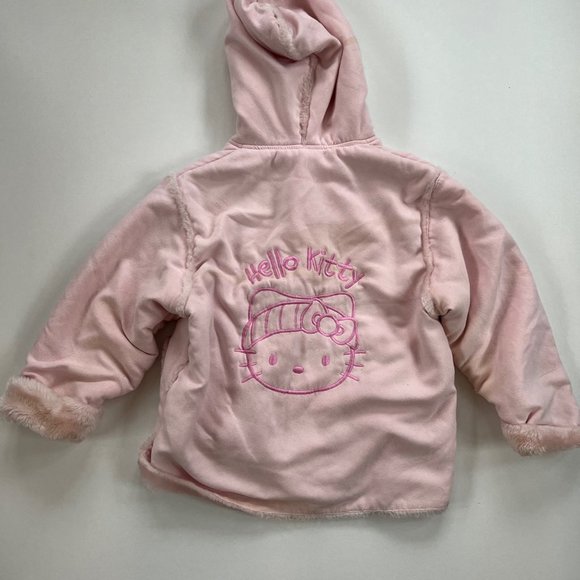 Sanrio | Jackets & Coats | Sanrio Hello Kitty Plush Faux Suede Jacket ...
